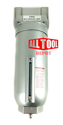 1" Inline Air Compressor Water Moisture Filter Trap Separator w/ Manual ...