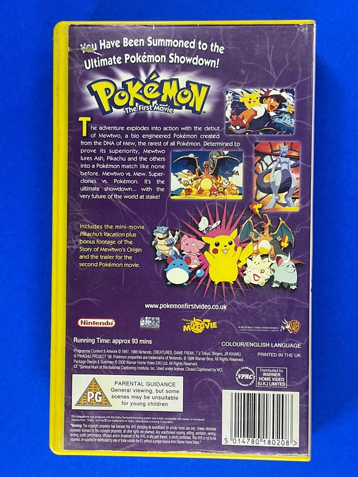 Pokémon the First Movie VHS Video Tape | eBay UK