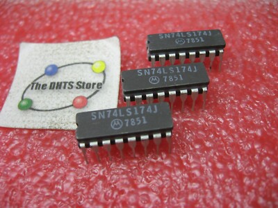 SN74LS174J Motorola TTL Hex D-Flip-Flop IC Ceramic 74LS174 74174 - NOS ...