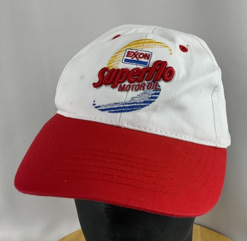 SUPERFLO EXXON MOTOR OIL DIRECT 3D EMBROIDERED HAT CAP VINTAGE Rare | eBay