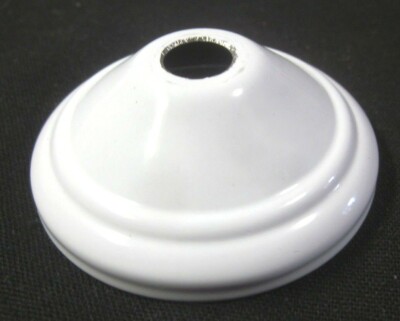 Chandelier Lamp Break 2-1/8" End Cover Cap Escutcheon Canopy White 1 ...