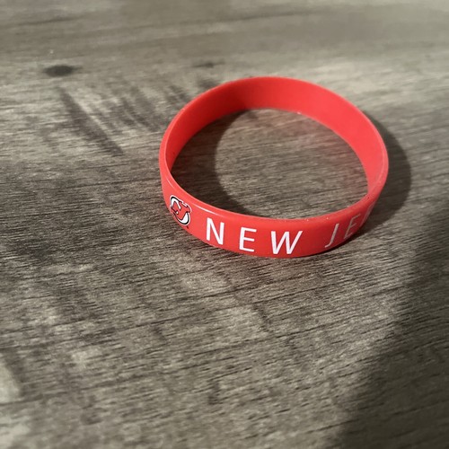 NHL New Jersey Devils Red Bracelet Rubber Silicone Bracelet NHL ...