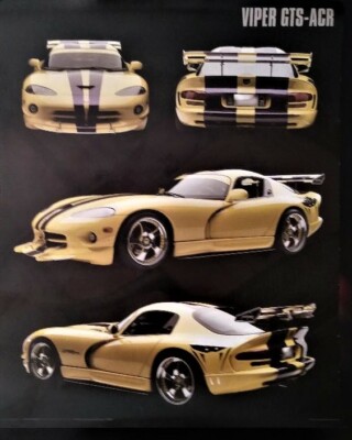 Dodge Viper GTS - ACR car poster 16x20 new | eBay