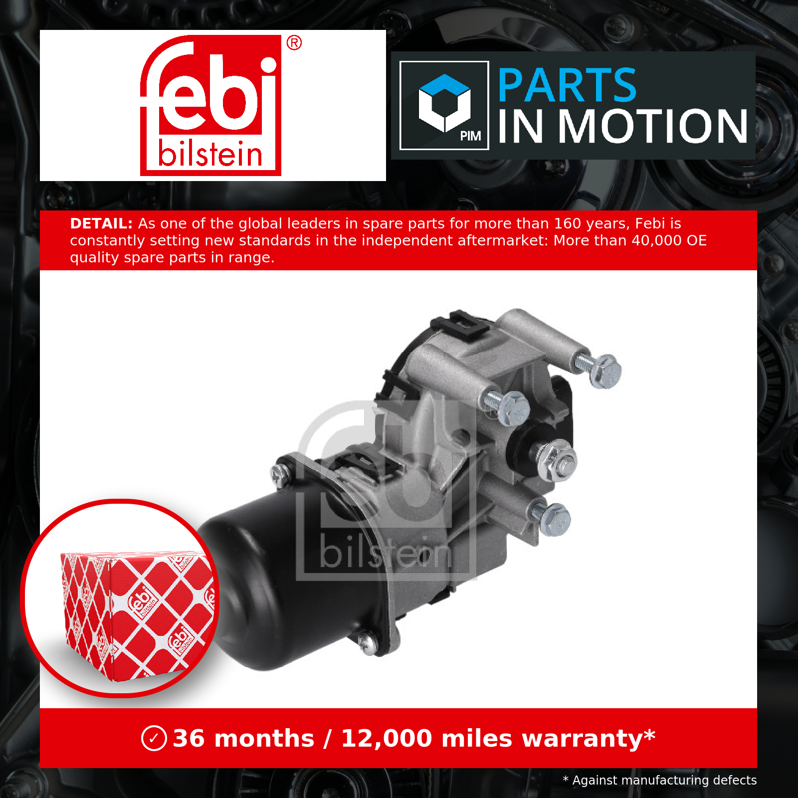 Wiper Motor Front 37435 Febi 1273083 093179149 93179149 Top Quality ...