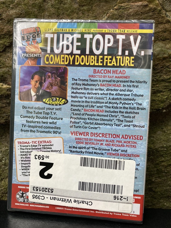 Troma's Edge T.V. Presents: Tube Top T.V. Bacon Head (DVD) Factory ...