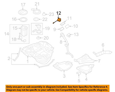 SUBARU OEM 10-14 Legacy Fuel System Fuel System Components-Filler Cap ...