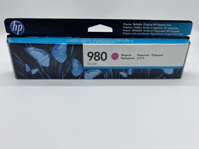 GENUINE HP 980 Magenta Ink Cartridge (D8J08A) | eBay
