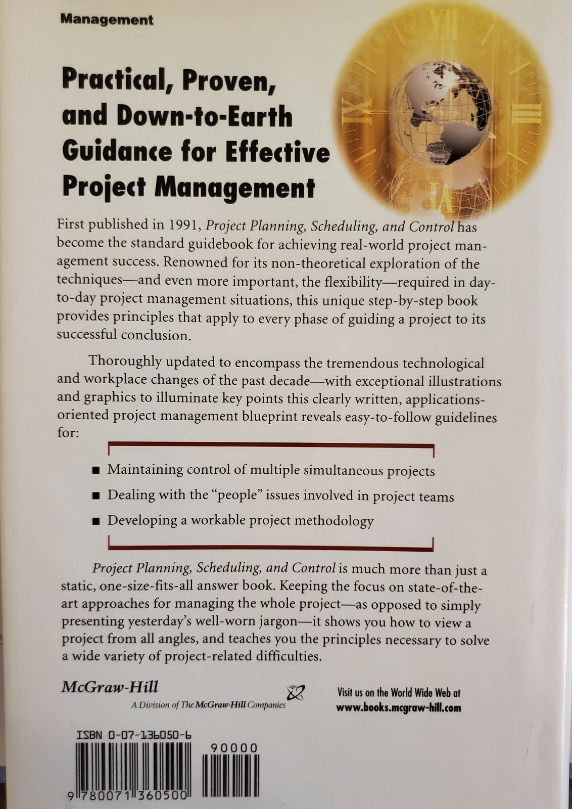 Project Planning, Scheduling and Control by James P. Lewis (2000 ...