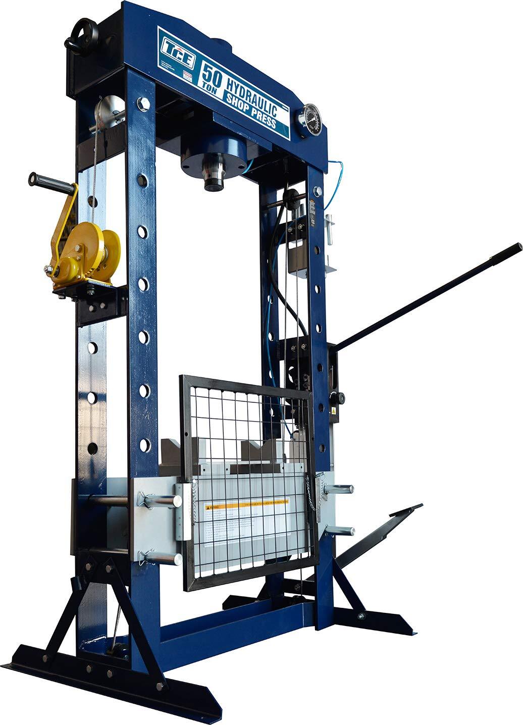 TCE Torin Steel H-Frame Pneumatic Air Hydraulic Garage/Shop Floor Press ...