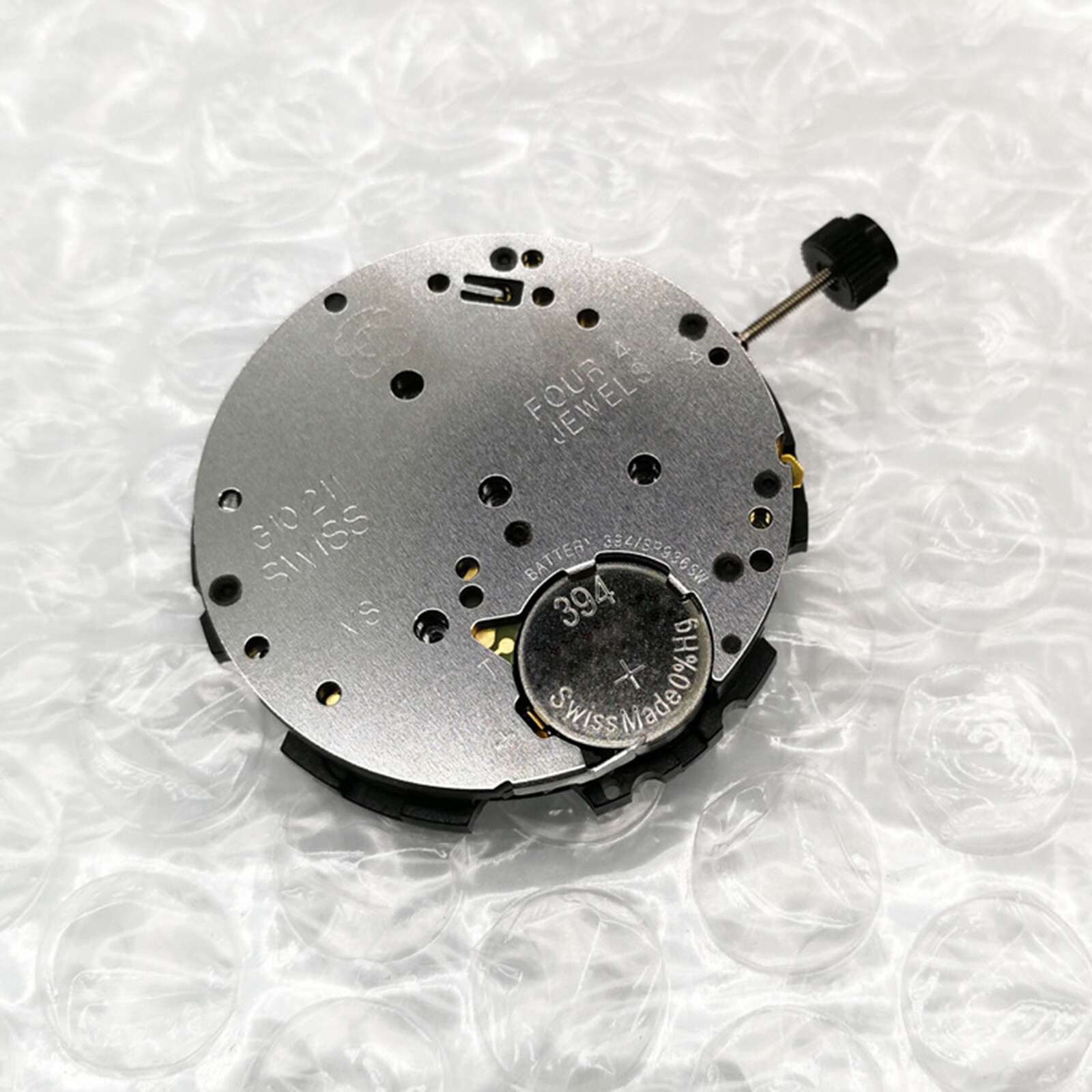 For ETA G10.211 Quartz Watch Movement & Stem & Battery 6 Pin Date at 4 ...