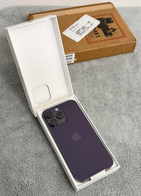 Apple iPhone 14 Pro Max 256GB in Deep Purple MQ8W3LL/A - Mint & Unlocked in Box! | eBay