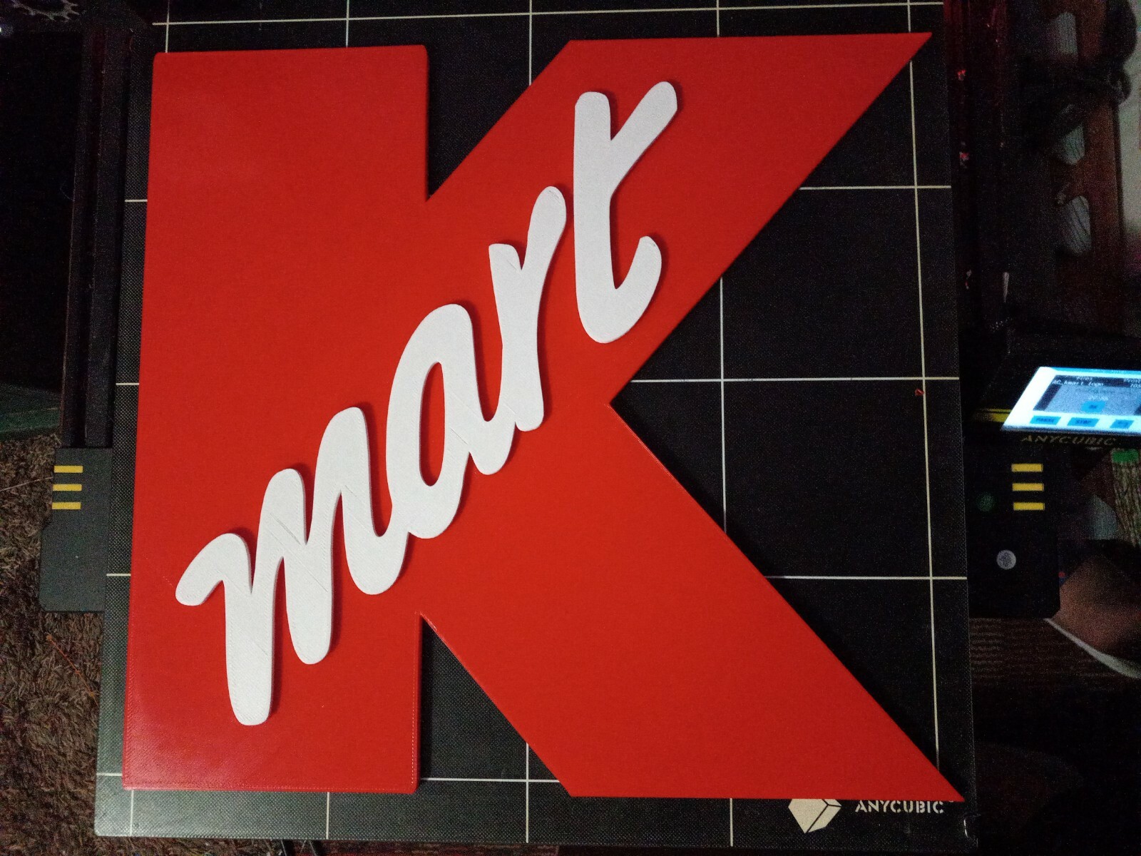 Vintage 3D kmart Sign, 3D printed. 15"×14"×1/2" 3D Graphics ...