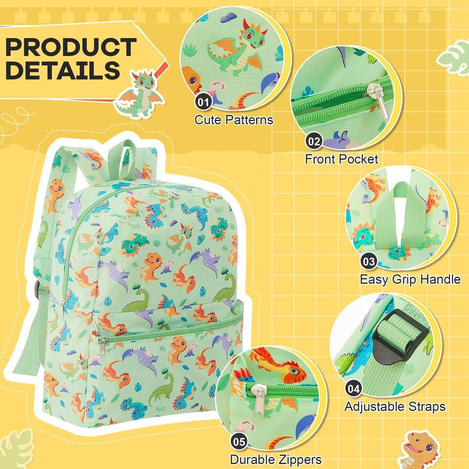 12 Pack Kids Backpacks Bulk Toddler Boys Girls Back to School Backpacks ...