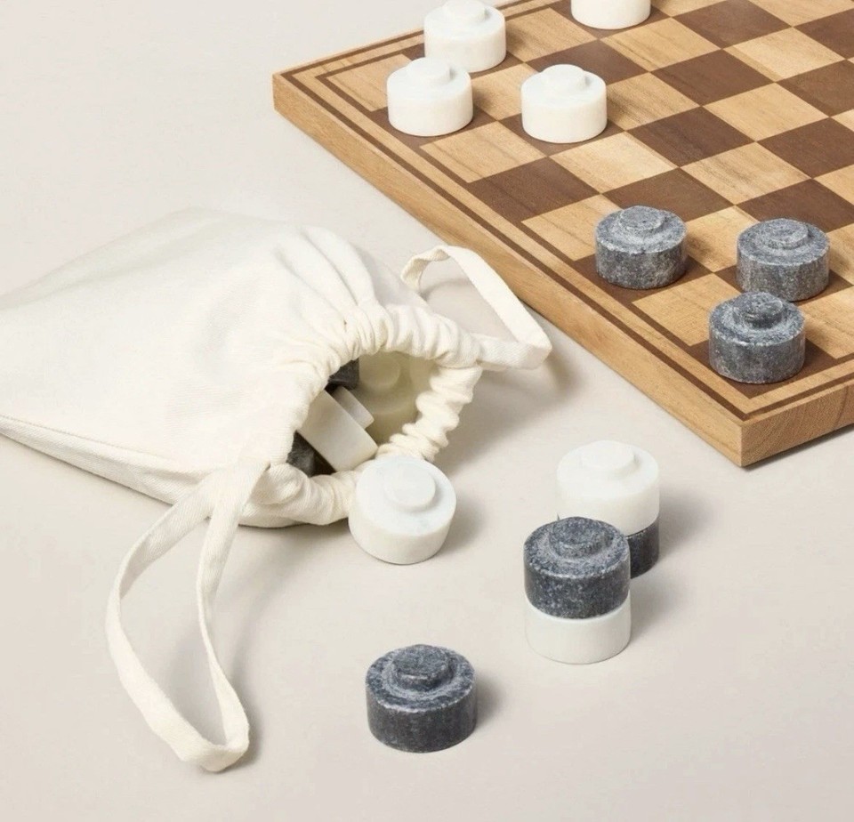 Wood & Marble Checkers Board Game - Hearth & Hand™ with Magnolia ...