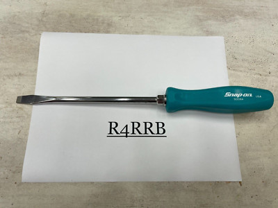 Snap-on Tools USA NEW TEAL Hard Handle 3/8" Flat Head Screwdriver ...