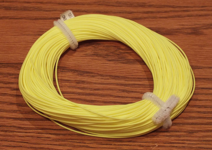 FLY LINE Weight Forward Floating 4WT cut ends, Bright Yellow, slick 100 ...