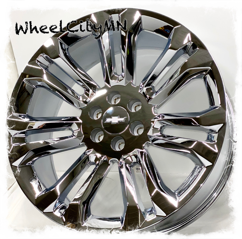 22" chrome OE 5666 replica SES wheels fits Chevy Silverado 1500 ...
