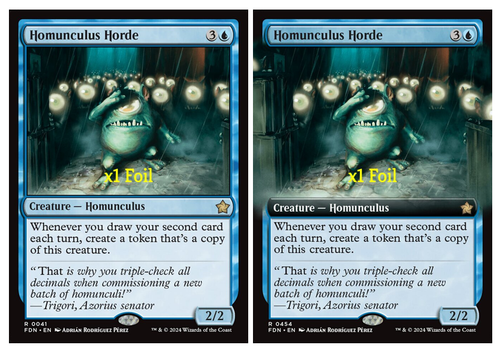 MTG Foil Foundations FDN Homunculus Horde MINT (SELECT) | eBay