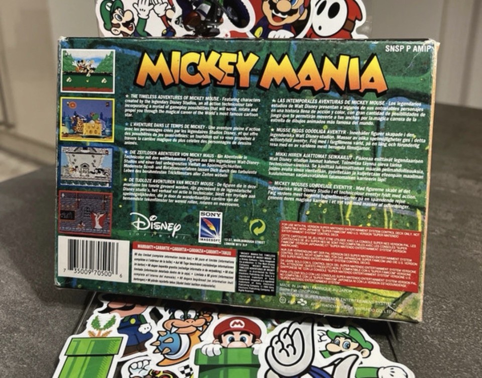 MICKEY MANIA SNES. UK PAL Mickey Mania For Super Nintendo, Rare ...