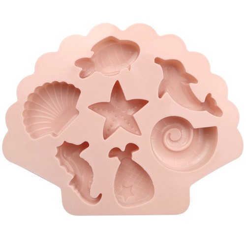 Sea Creatures Silicone Molder Fondant Baking Cake Chocolate Resin DIY ...