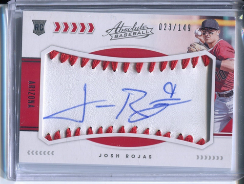 2020 Panini Absolute Josh Rojas Rookie Baseball Material Signatures 23/ ...