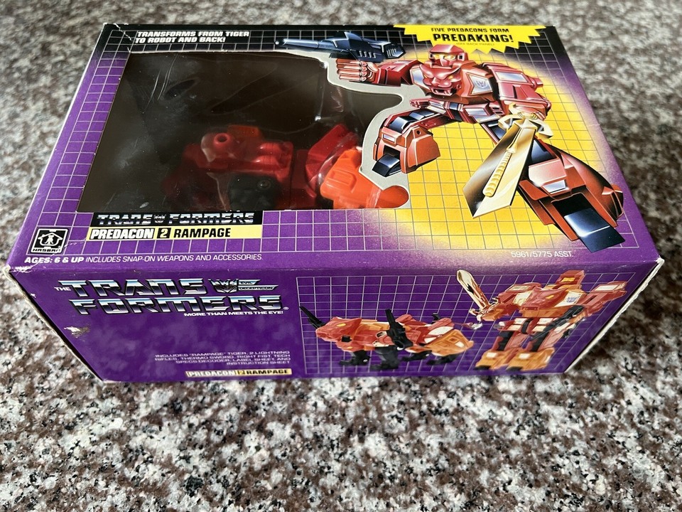 Transformers G1 Rampage Predacon Decepticon 1986 MISB | eBay