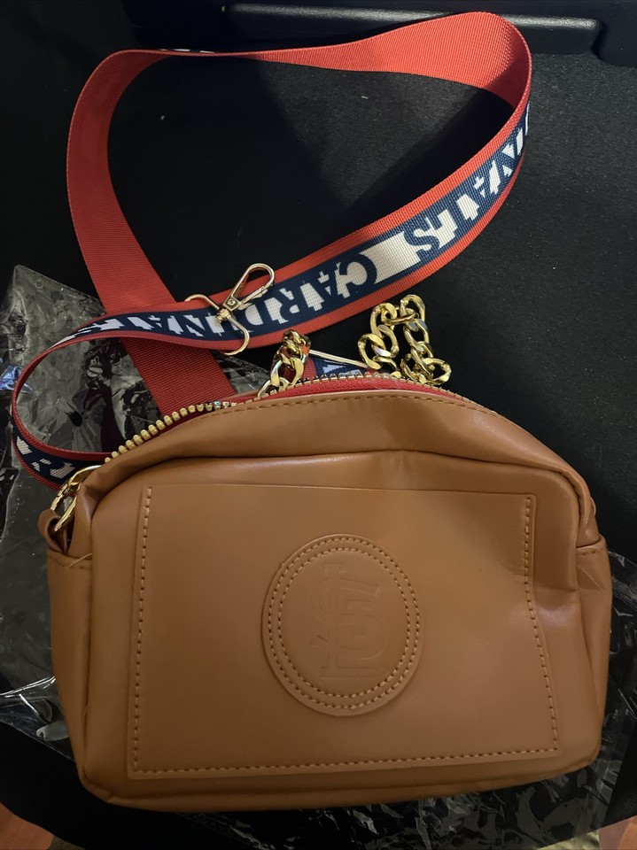 St Louis Cardinals SGA Tan Purse Mystery Strap & Gold Chain 5/5/24, New ...