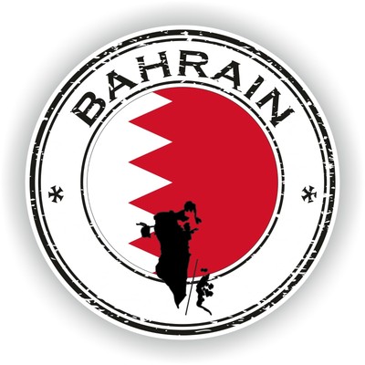 Bahrain West Asia Round Vinyl Sticker / High Resolution Waterproof | eBay