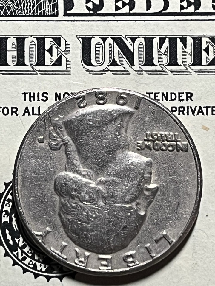 1982-D Quarter Filled Mint Mark | eBay