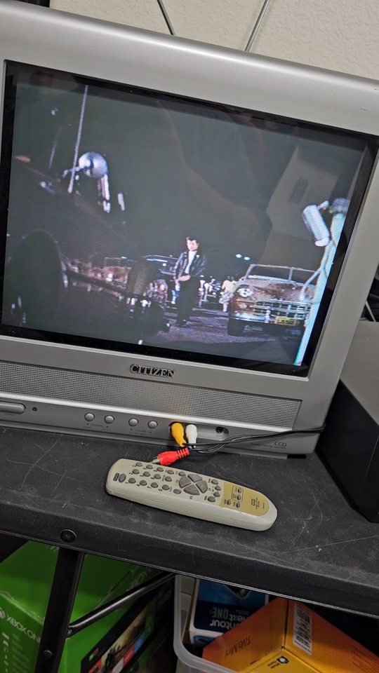 Citizen 14" Pure Flatscreen Color Tube CRT TV Tuner Retro Gaming w ...