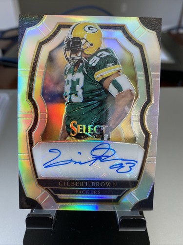 2017 Panini Select - Signatures Gilbert Brown #SP-GB Silver Prizm /199 ...