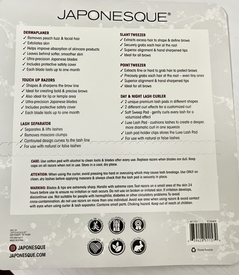 Japonesque Flawless Face Kit 8 Piece Set - New Sealed | eBay