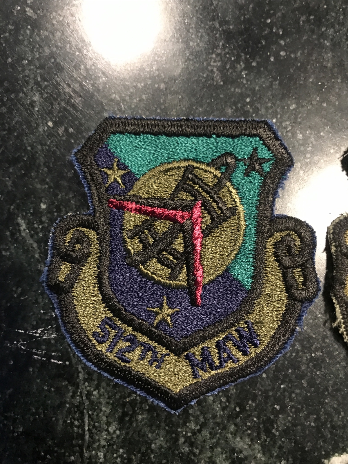 USAF PATCH 512th Military Airlift Squadron Rare Subdued 70s 80s Orig 3 ...