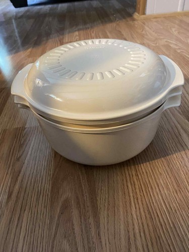 Tupperware Microwave Stack Cooker Steamer 3 Qt 3 Piece Set Vintage | eBay