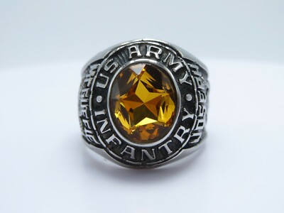 SILVER 925 , ARMY INFANTRY CENTER , US ARMY RING , US SIZE 8.5 | eBay