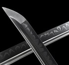 Full Tang Samurai Katana Sword Clay Tempered T10 Steel Razor Sharp ...