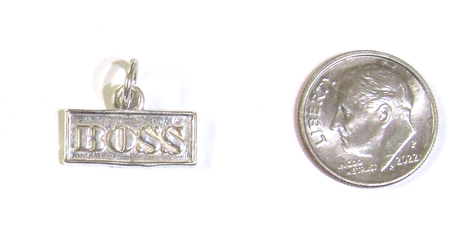 STERLING SILVER BOSS CHARM #2G200459 | eBay