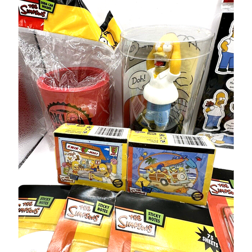 Lot of 13 The Simpsons Collectibles NEW: Cards, Talking Homer, Keychain ...