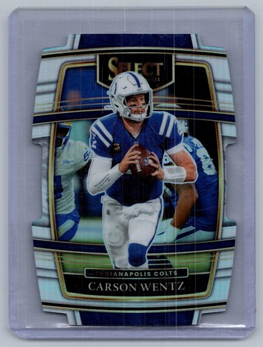 2021 Panini Select #16 Carson Wentz Silver Prizm Die Cut | eBay