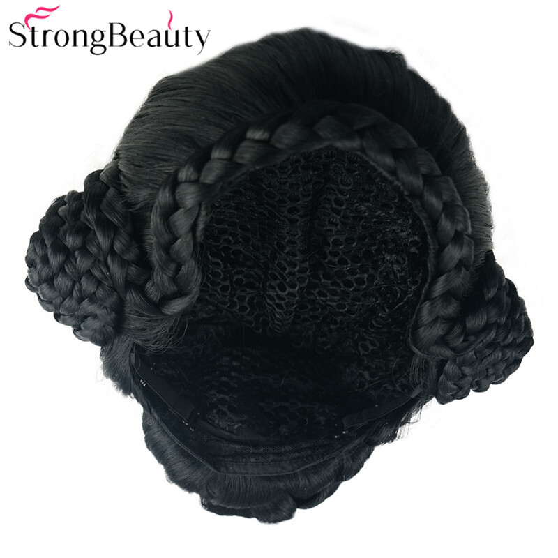 Synthetic Braid Updo Bun Wig Wigs Synthetic Cosplay Women Hair | eBay