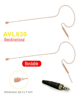 2 pcs Tan Headset Mic Single Ear Microphone for Sennheiser Wireless ...