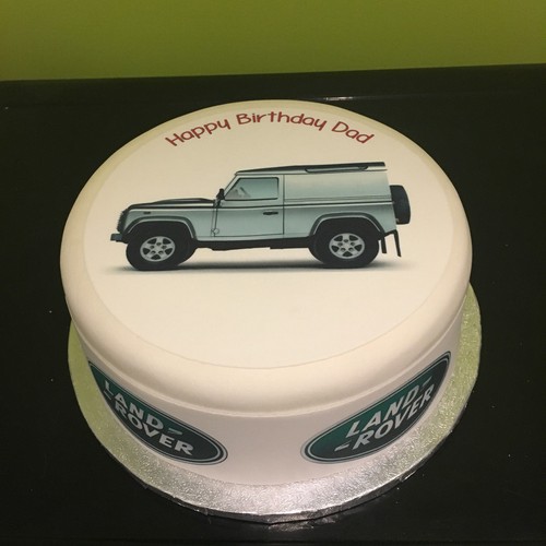 Land Rover 4WD pre-cut Edible Icing Cake Topper or Ribbon 03 | eBay UK