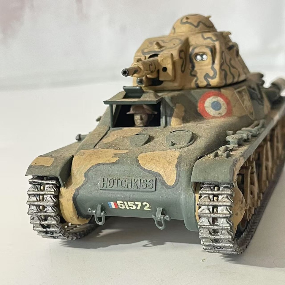 Pro-built 1:72 Hotchkiss H35 French Army Tank WW II France 1940 4 Cuirassiers | eBay