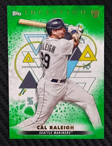 2022 Topps Inception Cal Raleigh Green Parallel Rookie RC MARINERS #2 ...