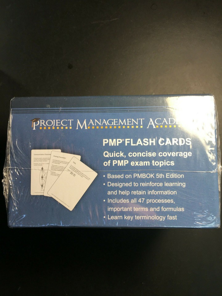 Pmp Project Management Academy flash cards. 2014 5th edition. NEW | eBay