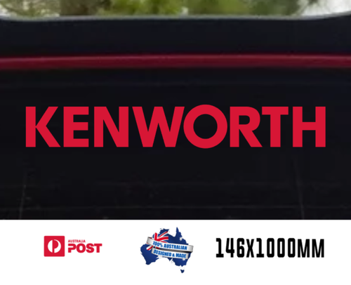 Kenworth Truck Windshield Windscreen Banner Sticker Decal 1000mm RED | eBay