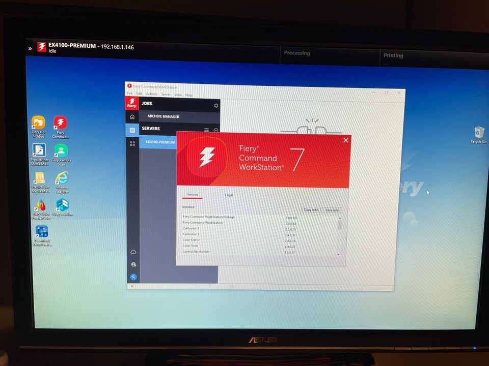 Xerox FIERY EX-4100 v2.0 NX-PRO GEN III 2024 Server Controller for ...