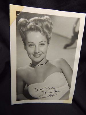 Vintage Signed Autograph Studio Portrait Hollywood Movie Diana Lewis ...