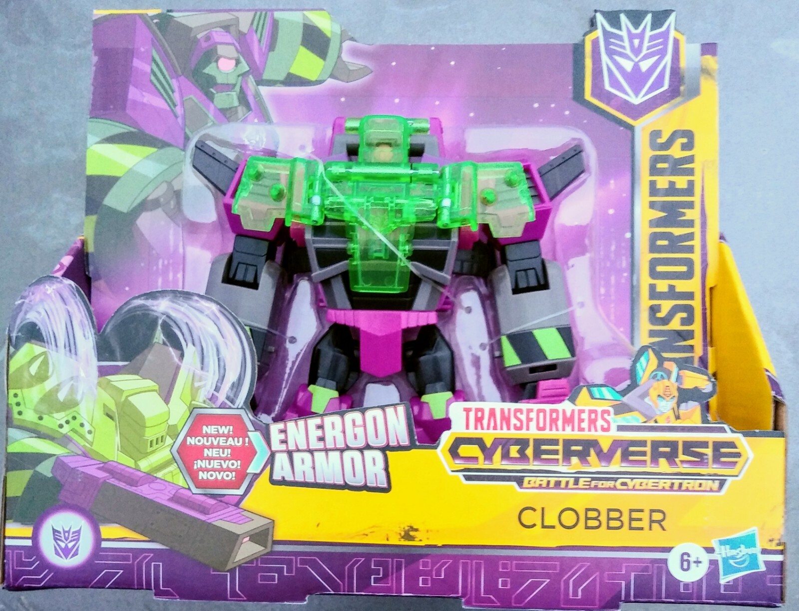 TRANSFORMERS CYBERVERSE BATTLE FOR CYBERTRON ENERGON ARMOR CLOBBER ...