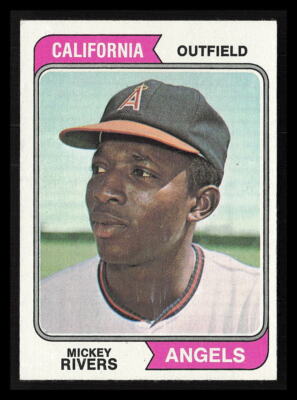 Mickey Rivers 1974 Topps #76 California Angels | eBay